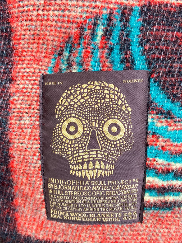 Indigofera X Björn Atldax - Wool 3D Mixtec Calendar Blanket | denimheads.cz