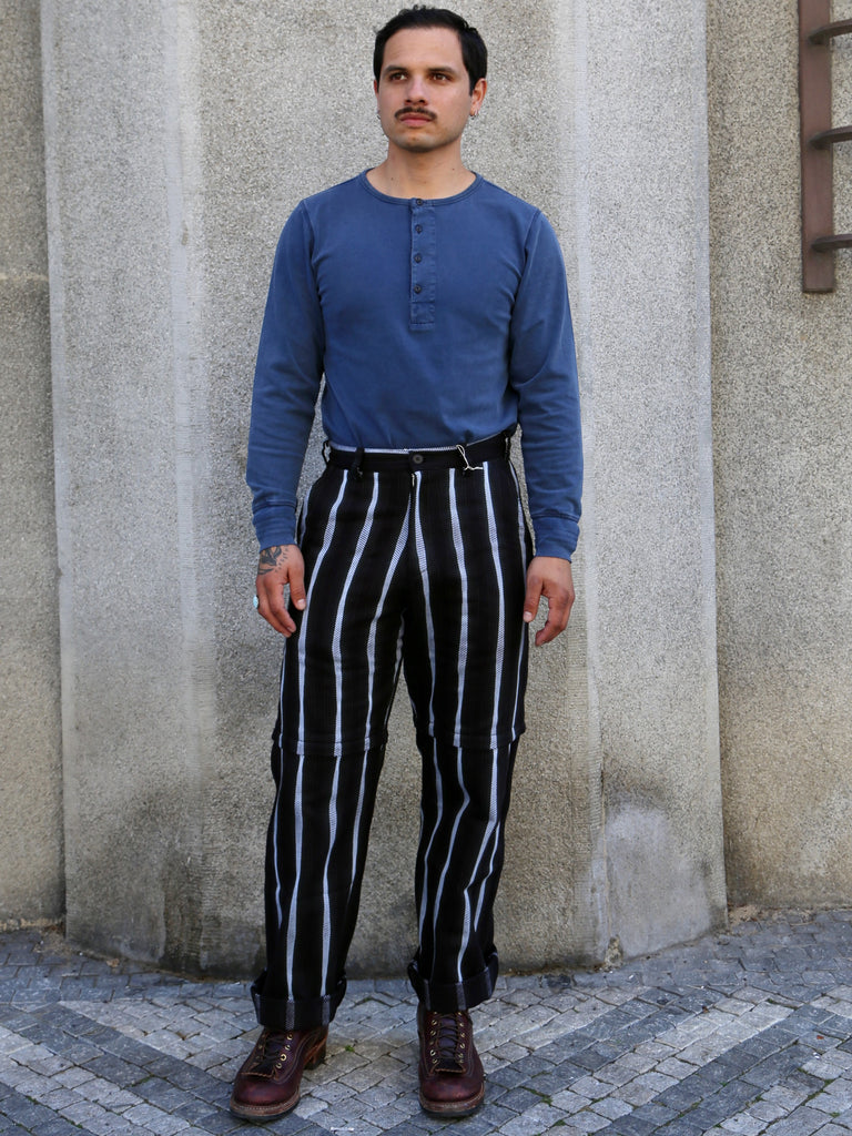 Samurai Jeans Drunken Stripe 2-Way Pants – Black (SJAP25-DPS ...